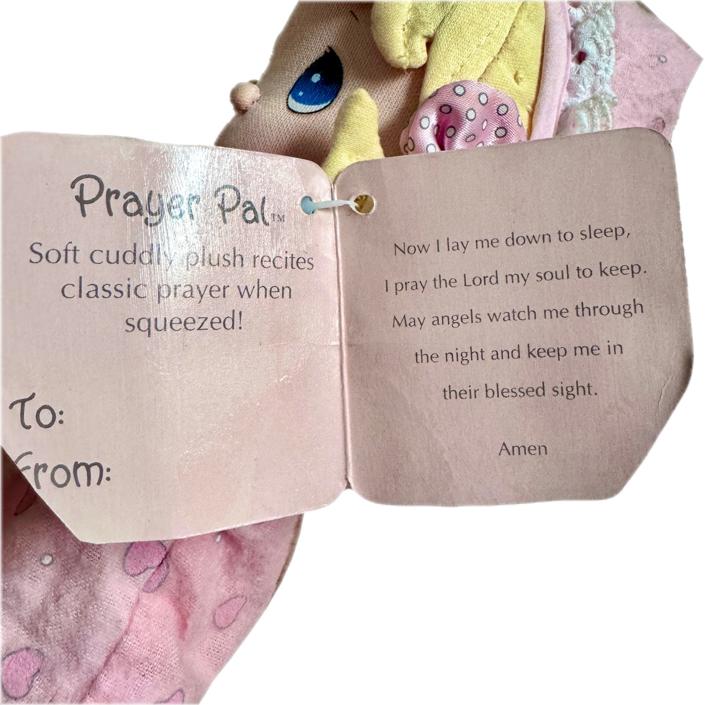 New Vintage Talking Precious Moments 9" Baby Girl Plush Prayer Pal Dol ...