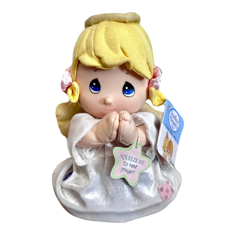 Vintage Precious Moments 9" Baby Girl Angel Plush Talking Soft Rag Dol ...