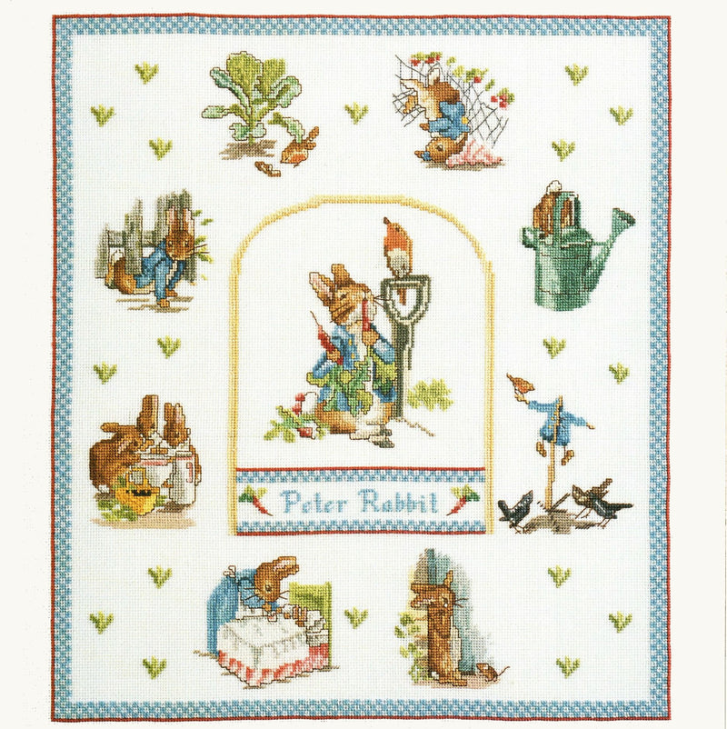 Vintage Rare Beatrix Potter The Tale of Peter Rabbit Sampler Counted C ...