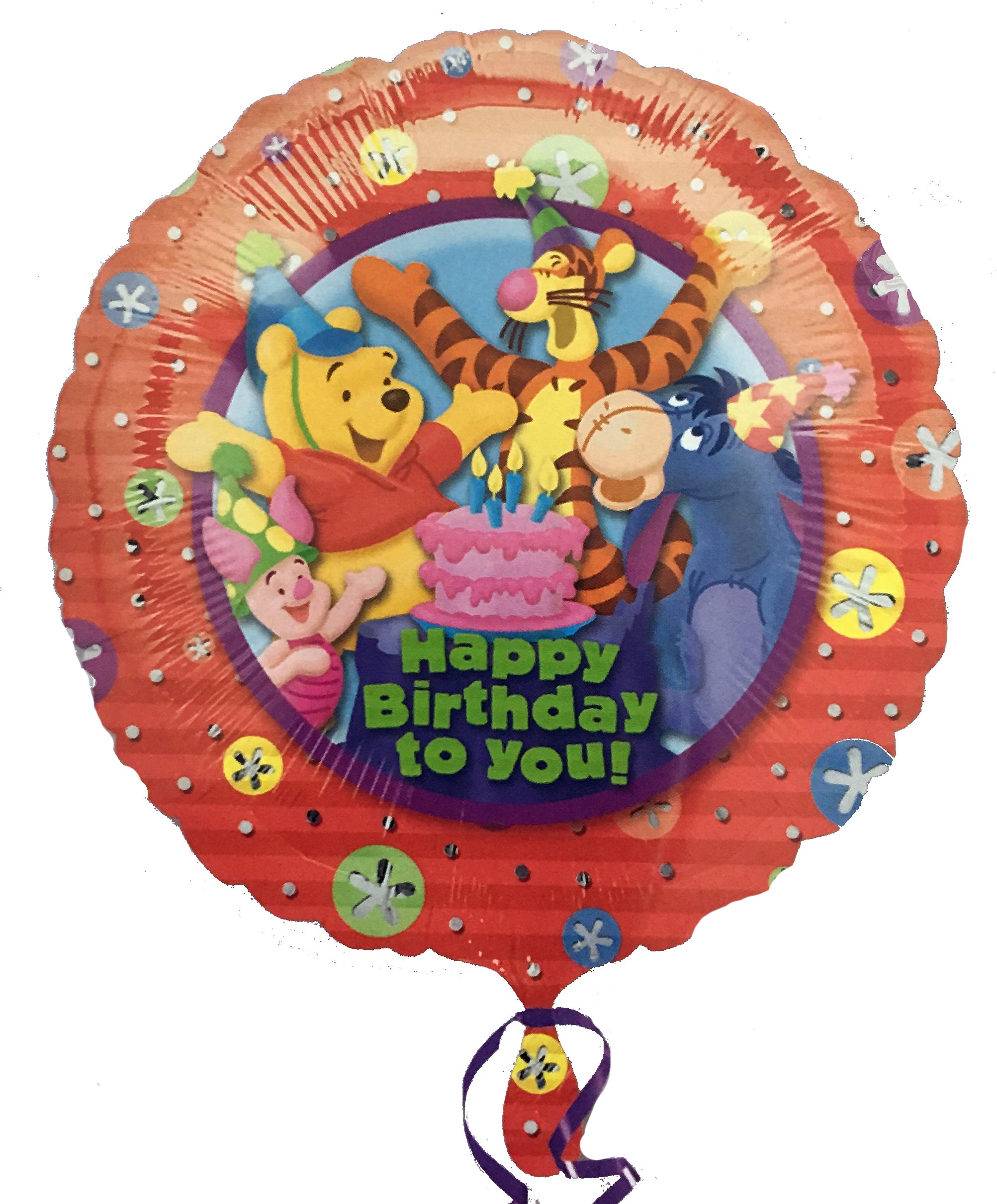 Winnie The Pooh With Red Balloon
