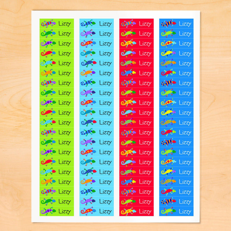 Lizards Personalized 80 CT Waterproof Mini Labels – KidsRoomTreasures.com