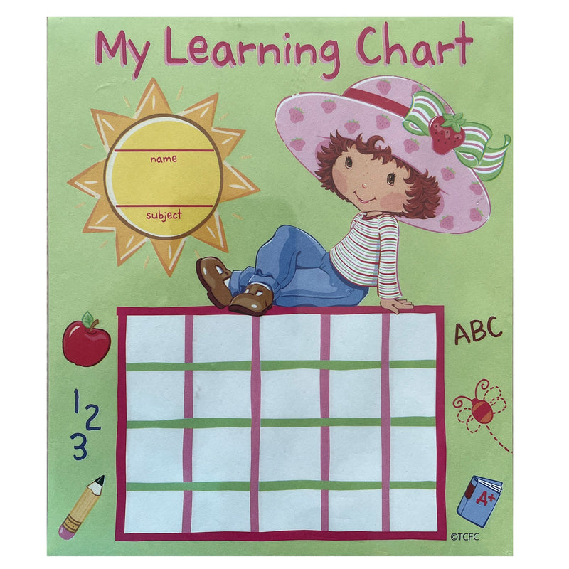 Strawberry Shortcake My Learning Chart School Teacher Assignment Chore ...