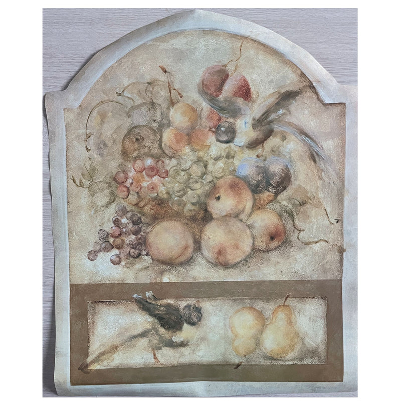 Vintage Cheri Blum Two Frescoes Arched Window Old World Italian Tuscan ...