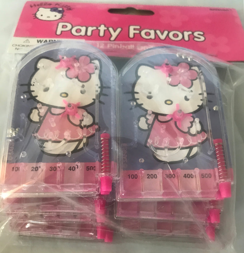 Hello Kitty 12 Birthday Party Favors Gifts Pinball Games ...