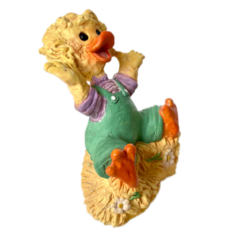 Vintage Suzy’s Zoo Ritz Quacker Yellow Baby Boy Duck 'Hay There' Colle ...